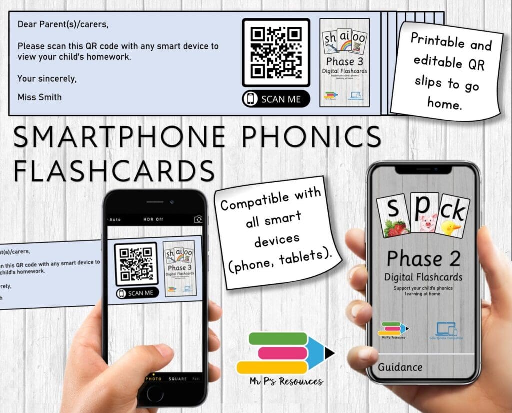 Smartphone Digital Flashcards | Mr P's Resources