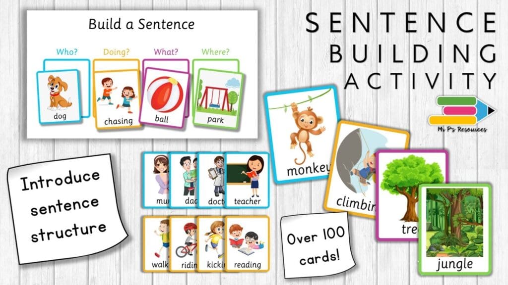Sentence Building Activity | Mr P's Resources