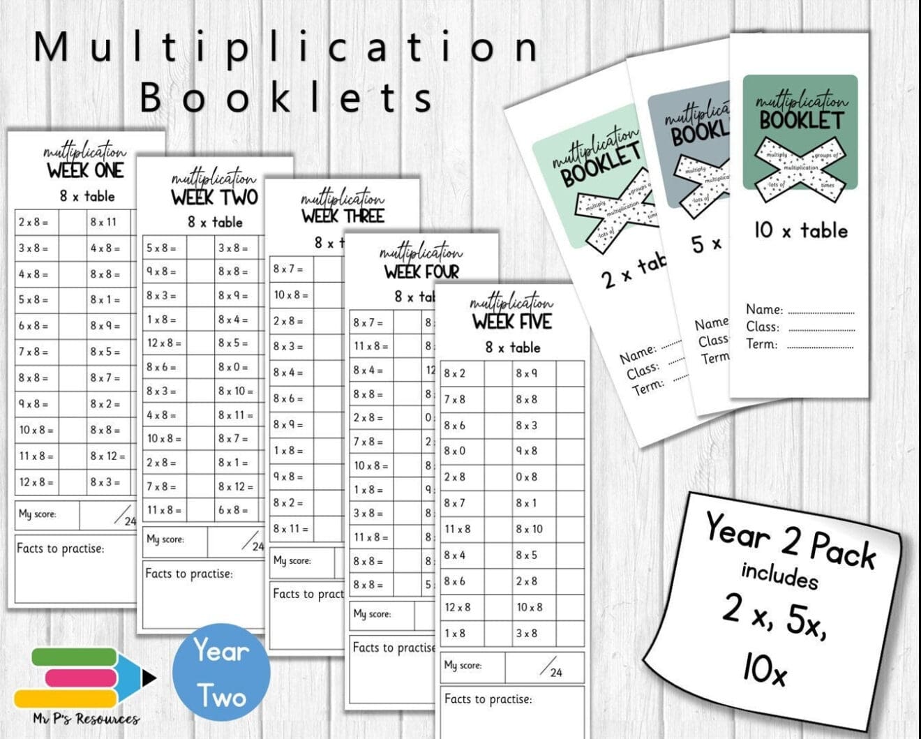 Year 2 Multiplication Booklets | Mr P's Resources