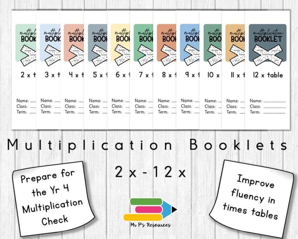 Multiplication Booklets (2 - 12) | Mr P's Resources