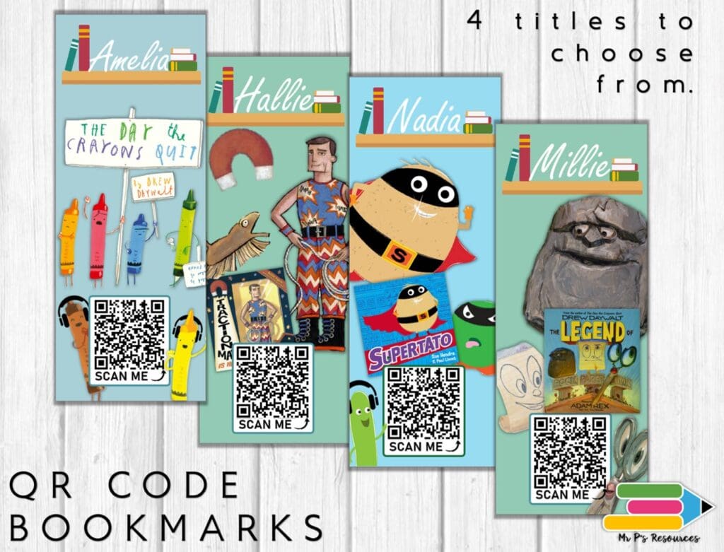 Personalised QR Code Bookmarks | Mr P's Resources