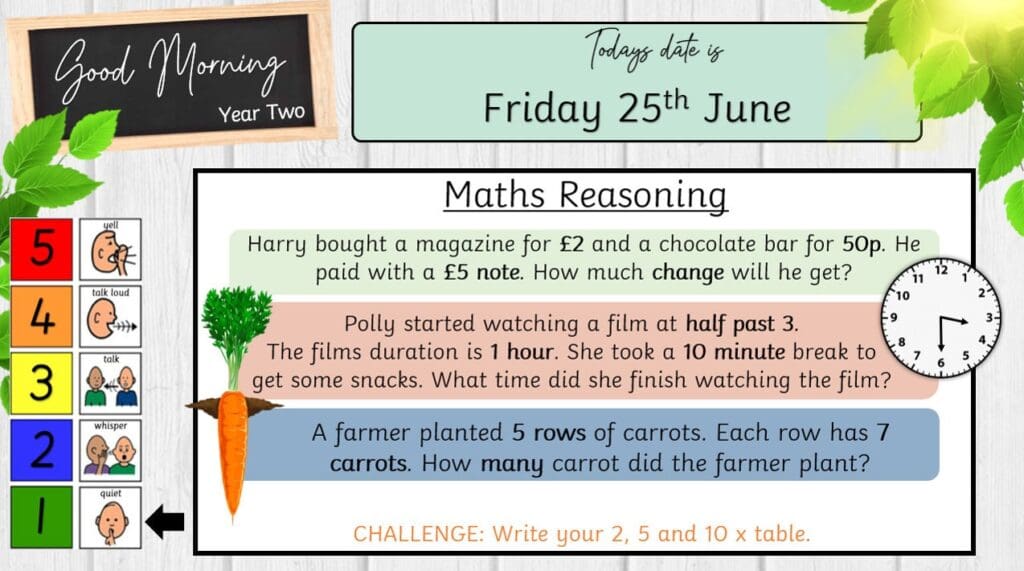 Morning Activities for Year 2 (Summer 2) | Mr P's Resources