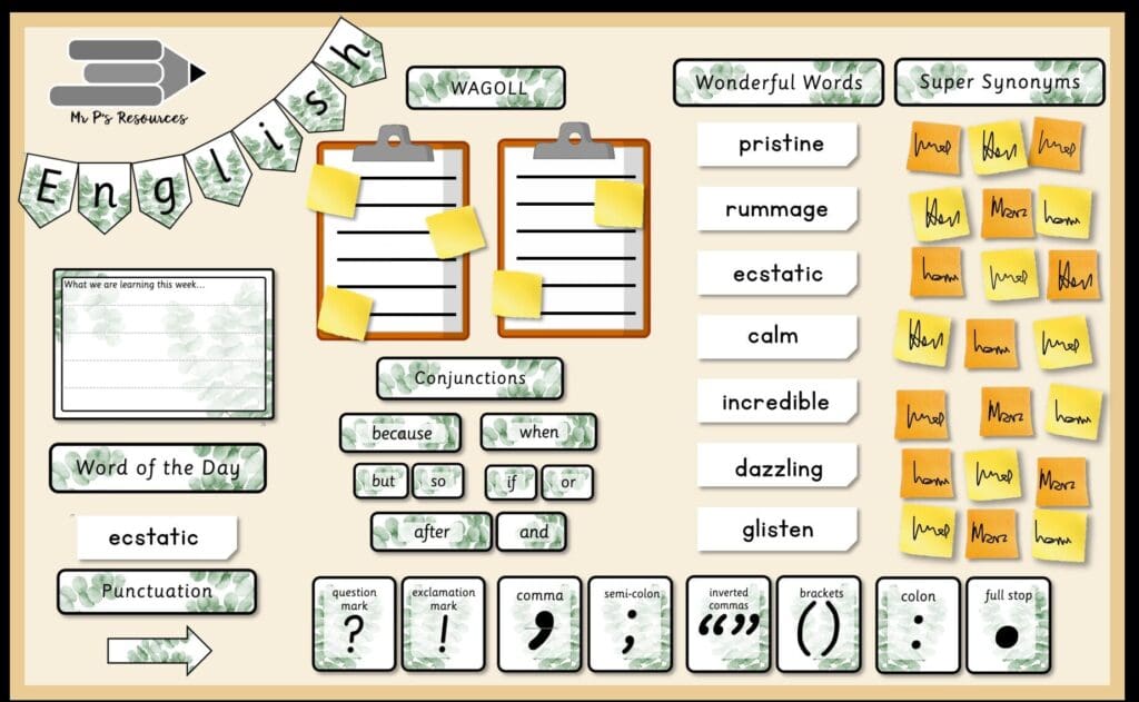 Botanical Maths & English Display Pack (save 30%) | Mr P's Resources