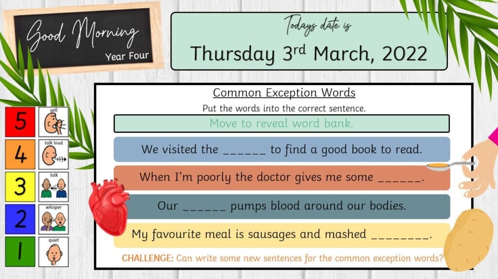 Morning Activities Year 4 | Mr P's Resources Morning Activities Year 4 | Mr P's Resources