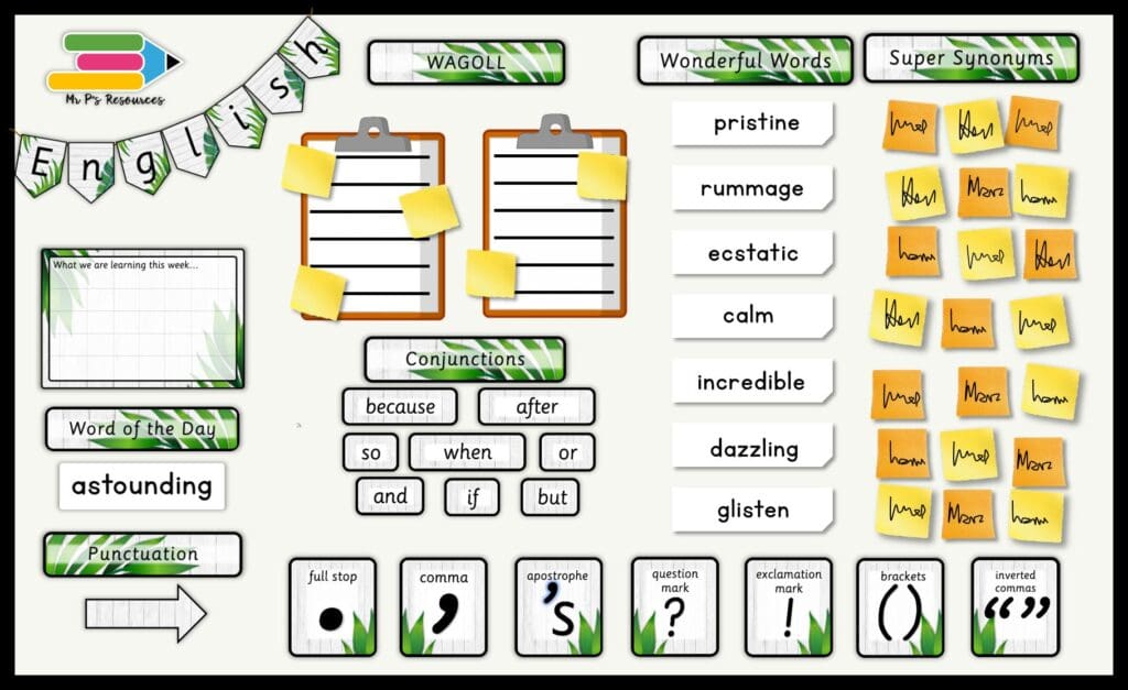 Year 5/6 Maths & English Display Pack (save 30%) - UKS2 Display | Mr P ...