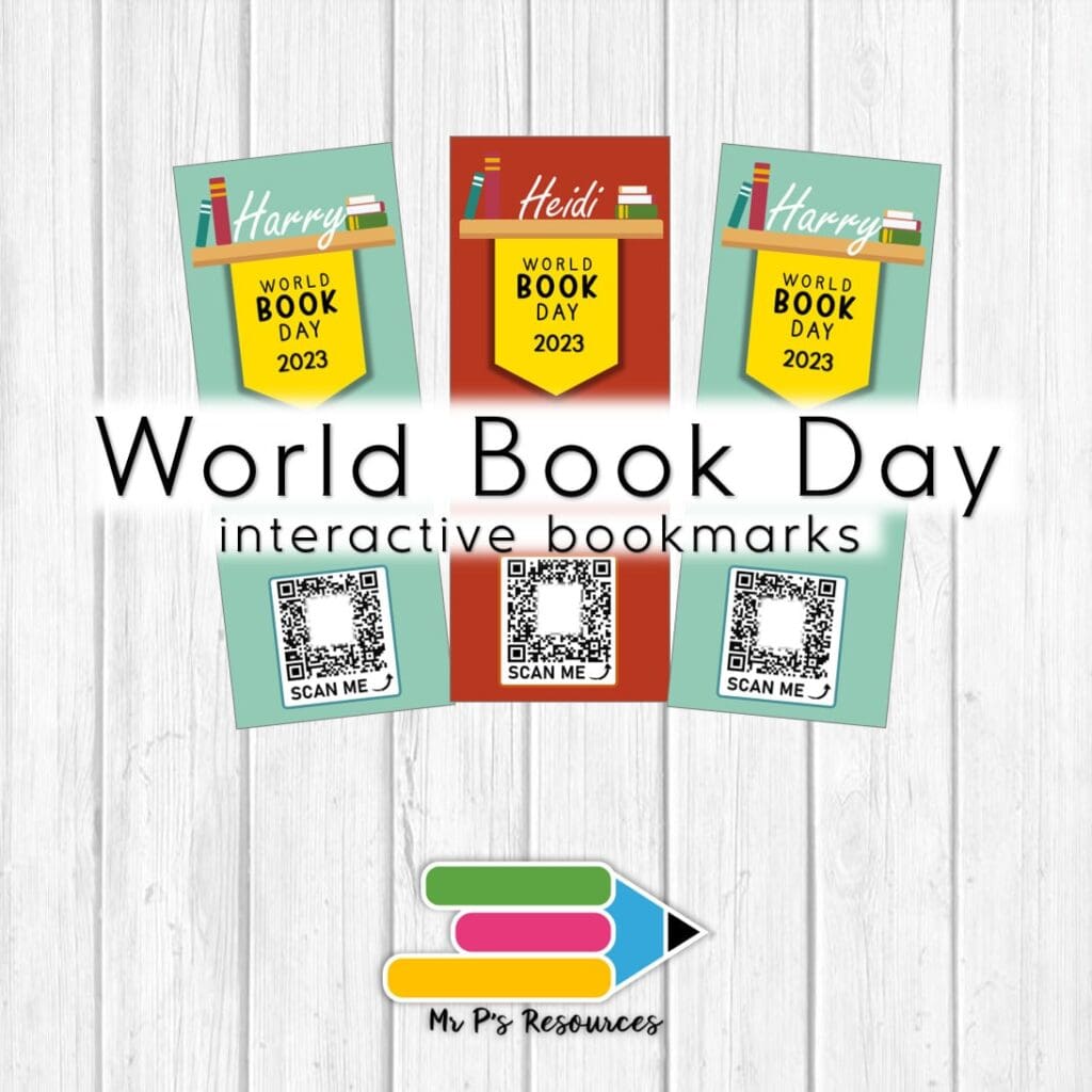 World Book Day Interactive Bookmarks | Mr P's Resources