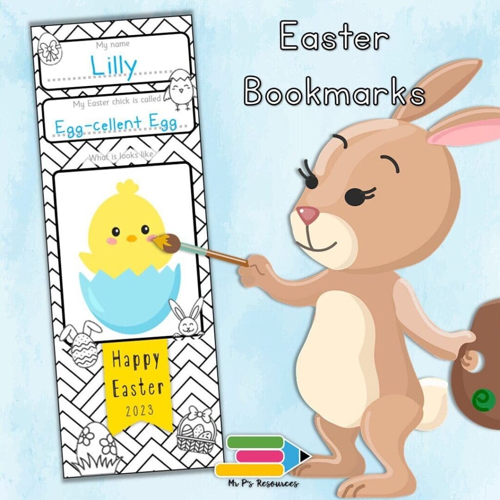 Design your own Easter bookmark | Mr P's Resources