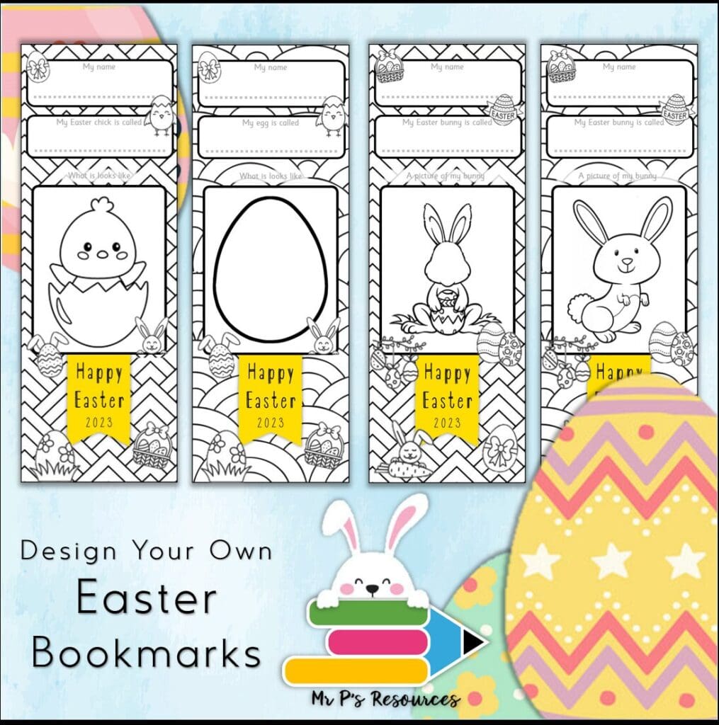 Design your own Easter bookmark | Mr P's Resources