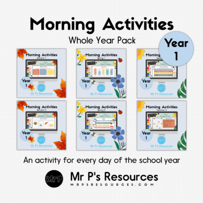 Morning Activities Year 1 - Whole Year Pack | Mr P's Resources