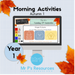 Morning Activities Year 1 - Whole Year Pack | Mr P's Resources