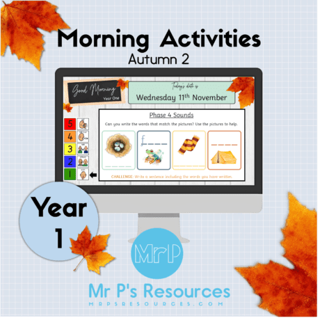 Morning Activities Year 1 - Whole Year Pack | Mr P's Resources