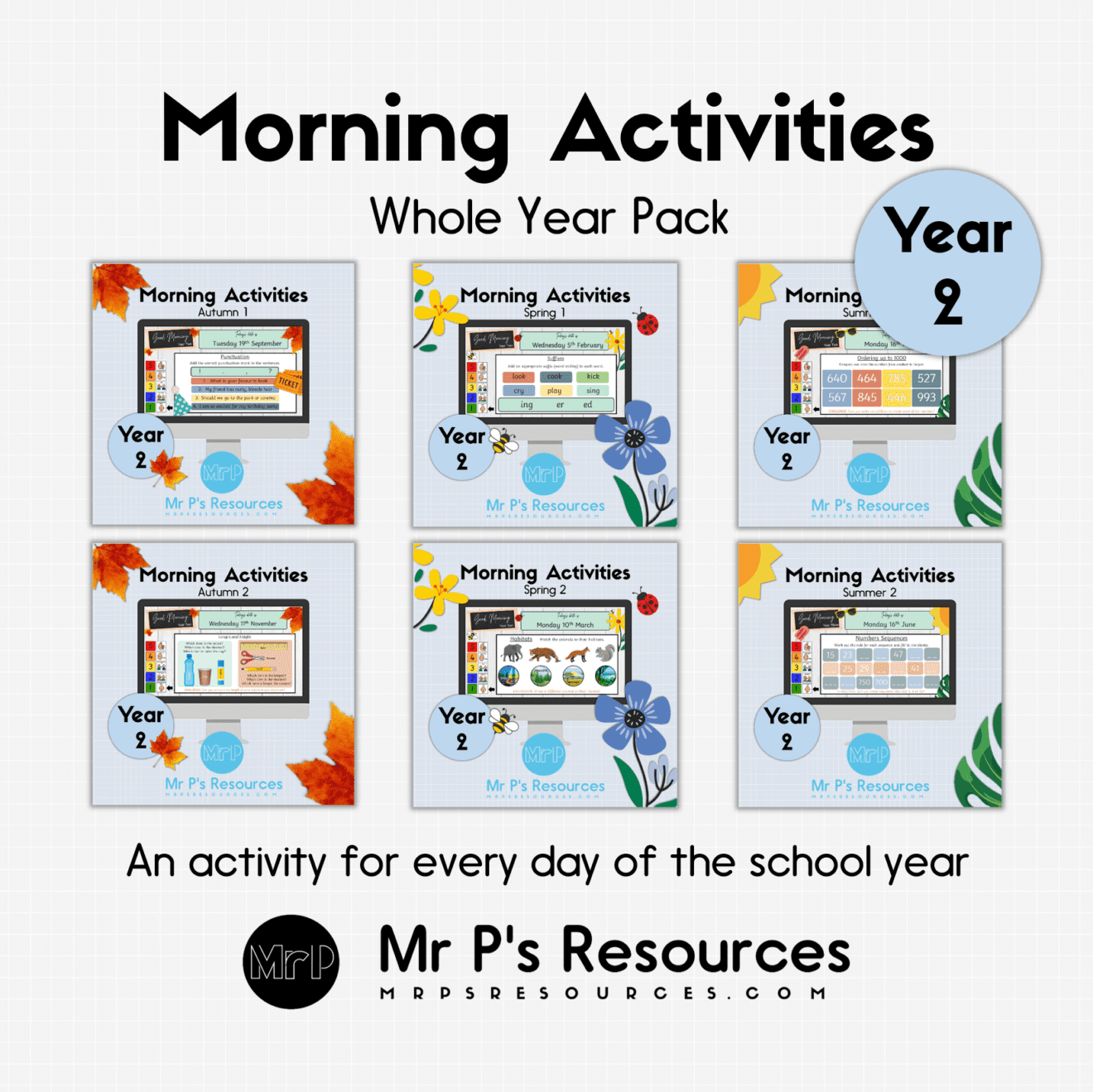 Morning Activities Year 2 | Mr P's Resources