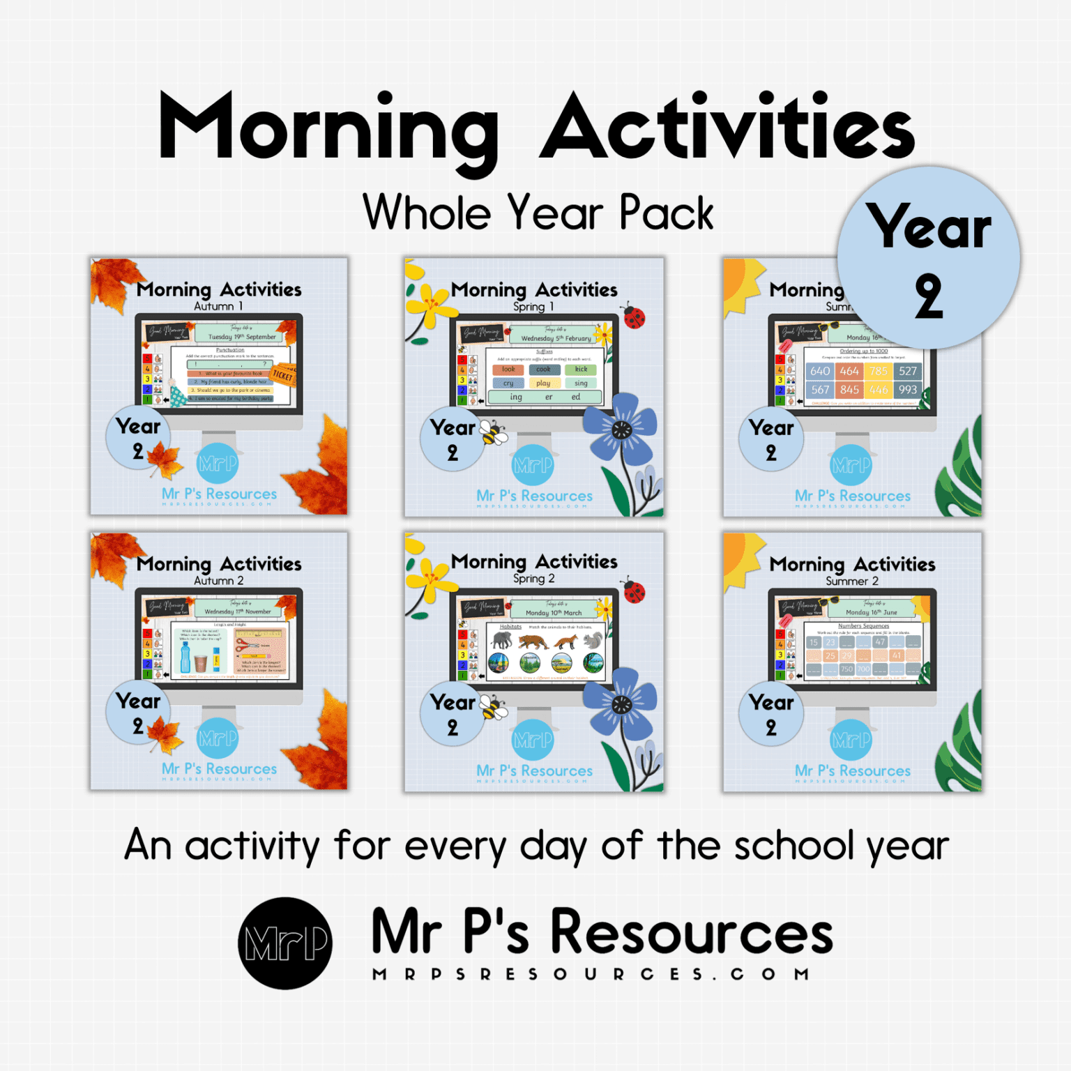 Morning Activities Year 2 | Mr P's Resources