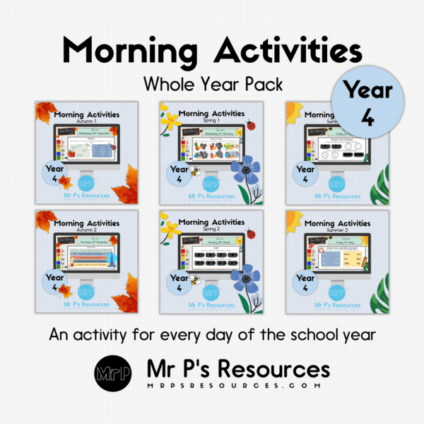 Morning Activities Year 4 Mr P s Resources Morning Activities Year 4 Mr P s Resources