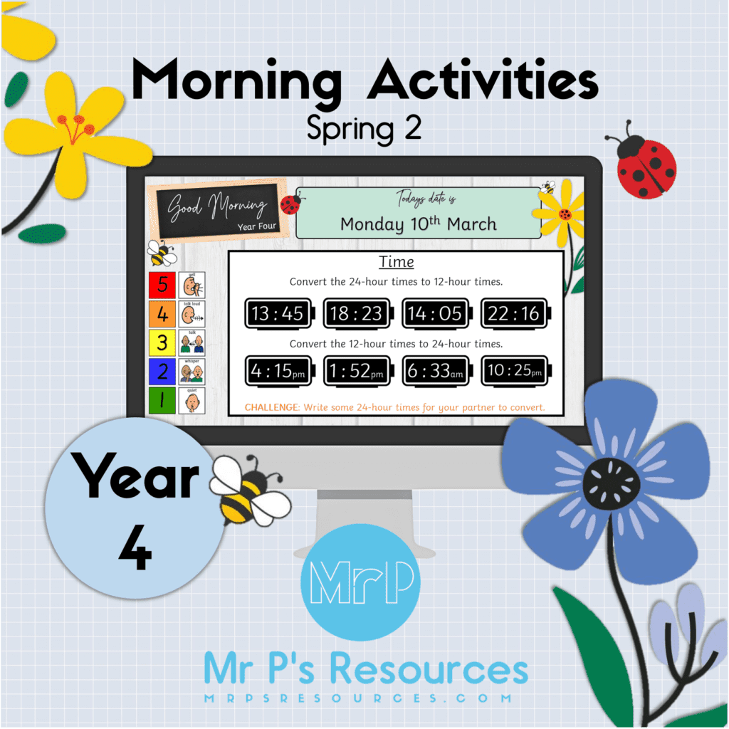 Morning Activities for Year 4 (Spring 2) | Mr P's Resources