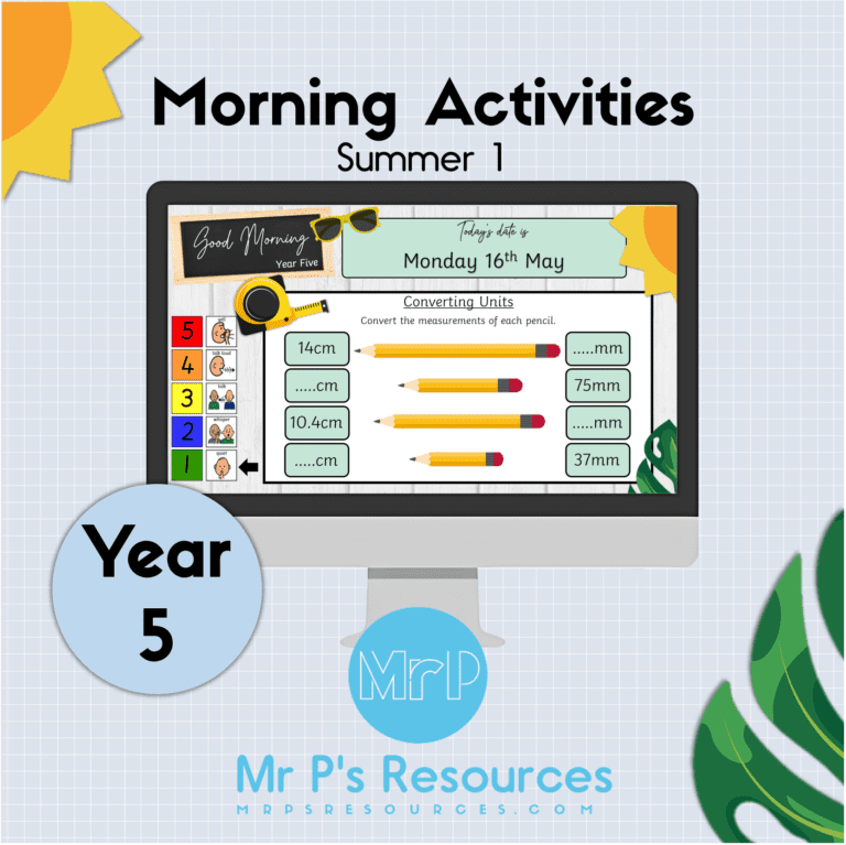 Morning Activities for Year 5 (Summer 1) | Mr P's Resources
