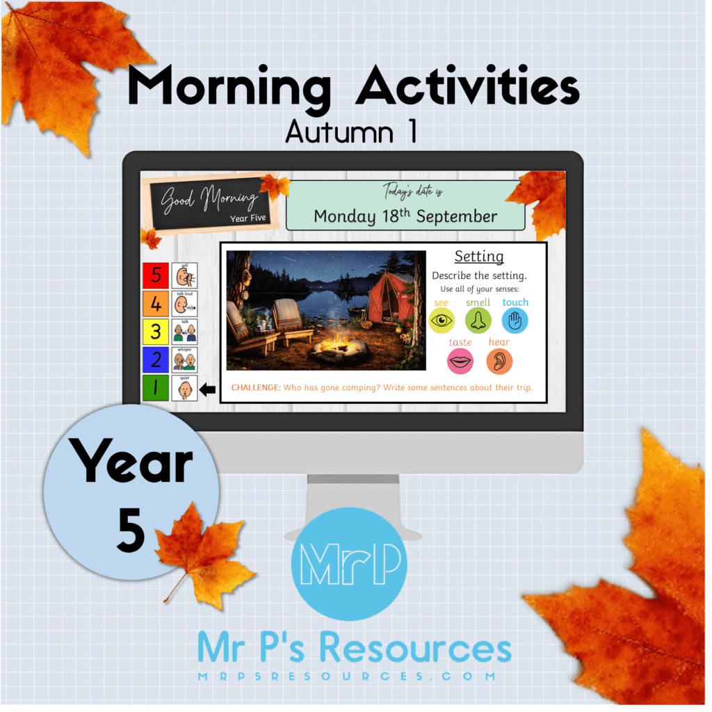 Morning Activities - Year 5 | Mr P's Resources
