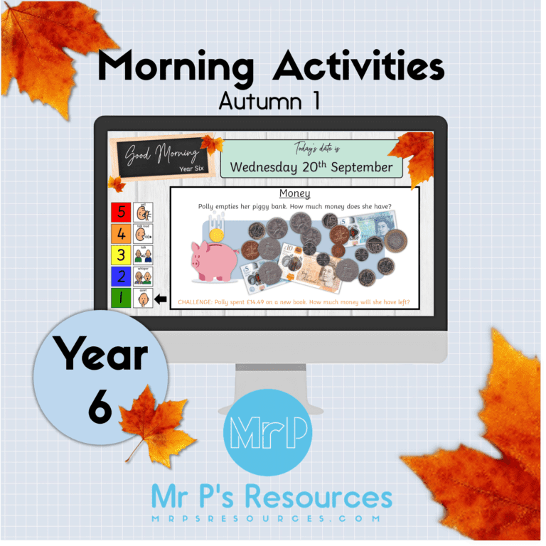 Morning Activities for Year 6 | Mr P's Resources