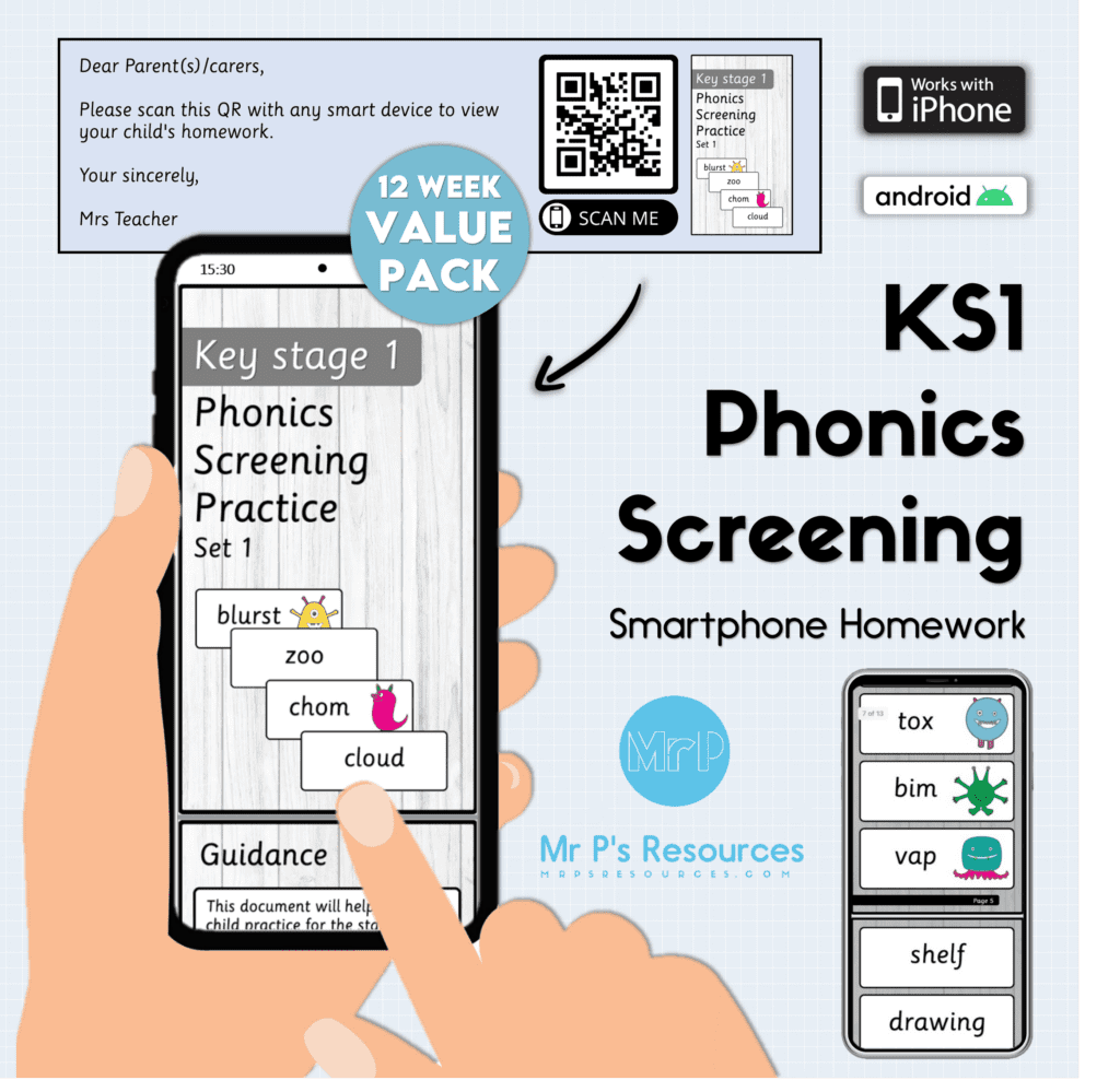 12 Week Value Screening Homework Pack | Mr P's Resources